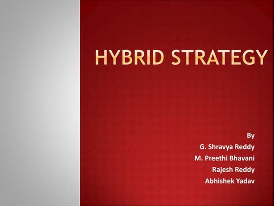 Strategy Options | PPT