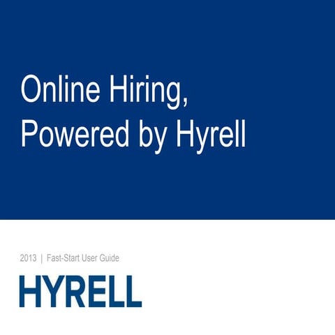 Hyrell Fast-Start User Guide | PPT
