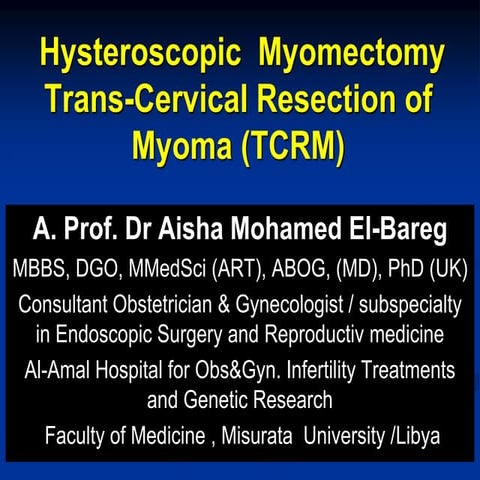 Hyseroscopy myoma resection | PDF