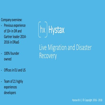 Hystax Acura Real-time Migration and DR | PDF