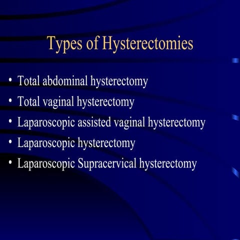 Hysterectomy | POT
