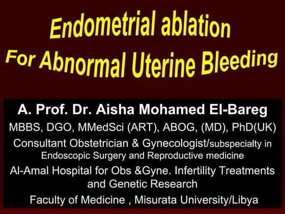 Transcervical Resection of Endometrium | PDF
