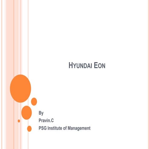 Hyundai eon case | PPTX