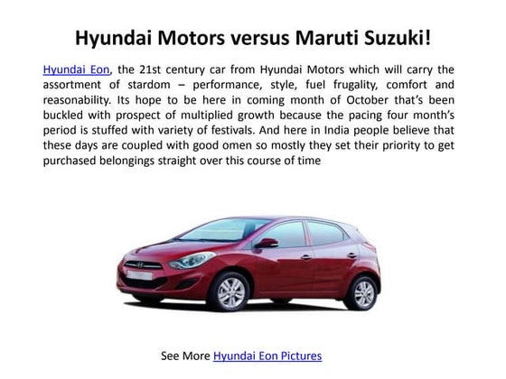 Success story of Hyundai and life cycle stages of Creta and eon. | PPTX ...