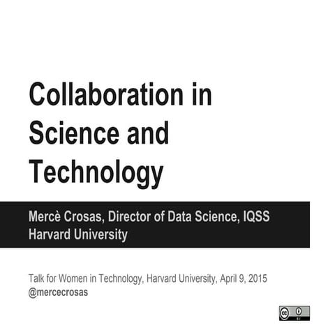 Collaboration in science and technology | PPTX