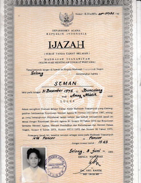 Ijazah | DOCX