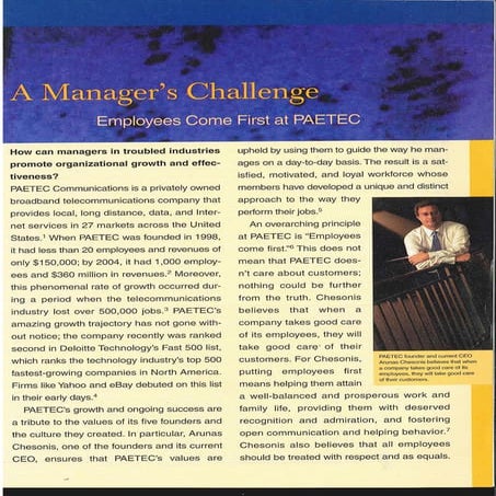A Manager's Challenge (2) | PDF