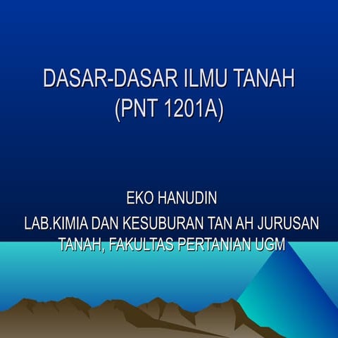 Konsep tanah | PPT