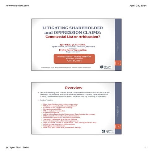 Protection for minority shareholders | PDF