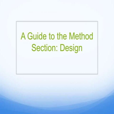 I.a. method section guide | PPT