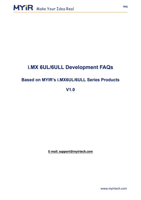 MYC-YA15XC-T CPU Module | PDF | Operating Systems | Computer Software and Applications