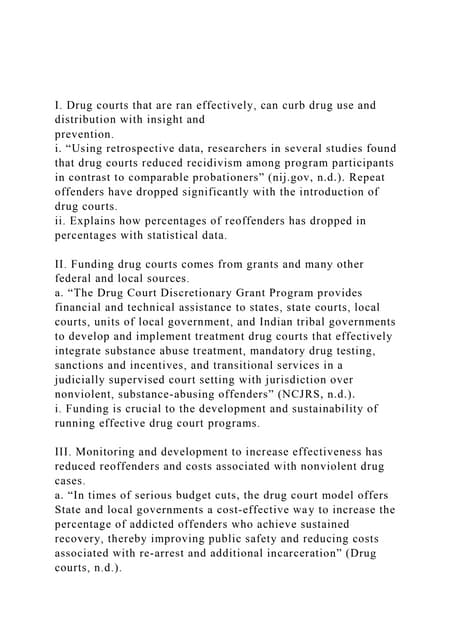 Drug Courts Work! | PPTX