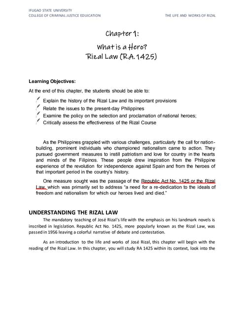 Why to study the Life and works of Rizal | PPTX | Politics