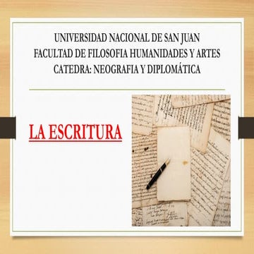 I.2 LA ESCRITURA. NEOGRAFÍA en la FFHA de San Juan | PDF