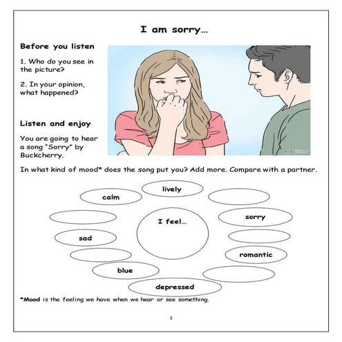 I am-sorry-worksheet (writing acivities) | DOCX