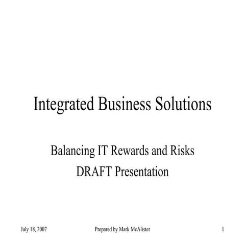 I B S Presentation | PPT