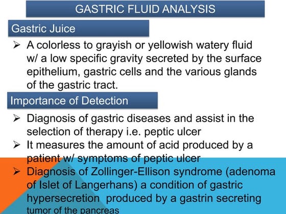 Gastric analysis | PPT