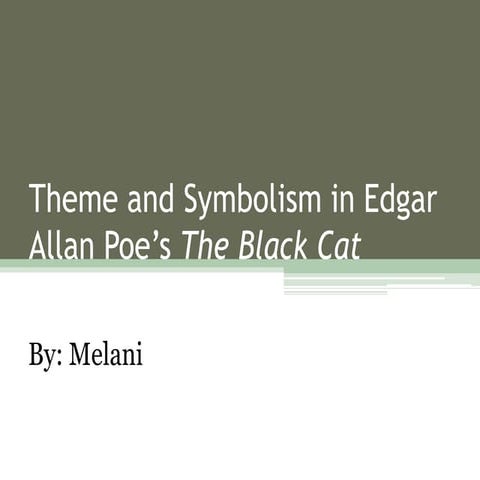 THE BLACK CAT PPT | PPTX