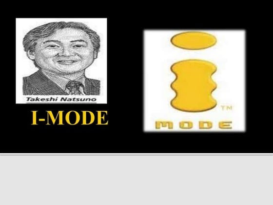 I mode seminar presentation | PPT