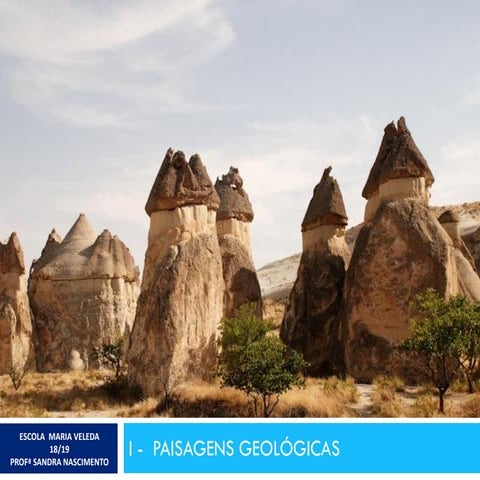 I - PAISAGENS GEOLOGICAS - Ciências naturais 7 | PPT