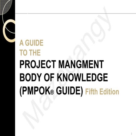 PMBOK® Guide 5th edition Processes Flow in English