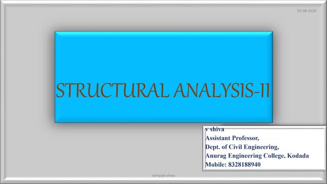 Basics of structure analysis ppt | PPTX