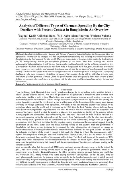 History of RMG in Bangladesh | PDF | Manufacturing Industry | Industries