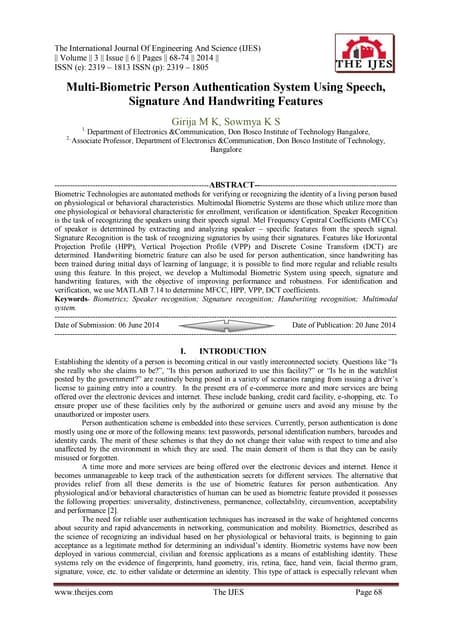 Deep learning based biometric authentication using electrocardiogram and iris | PDF