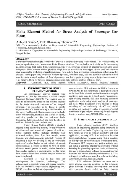 General Steps Of The Finite Element Method Ppt