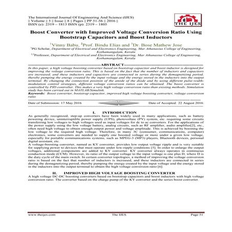 Boost Converter with Improved Voltage Conversion Ratio Using Bootstrap ...