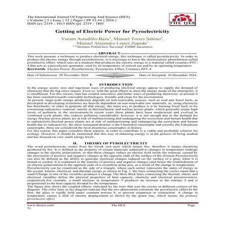 Getting of Electric Power for Pyroelectricity | PDF