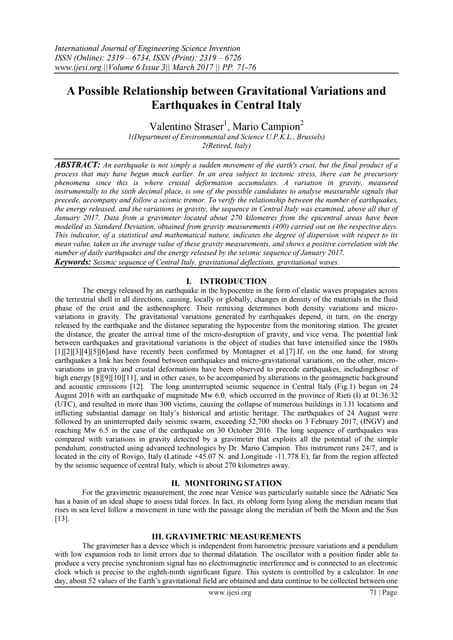 Unstable/Astatic Gravimeters and Marine Gravity Survey | DOCX
