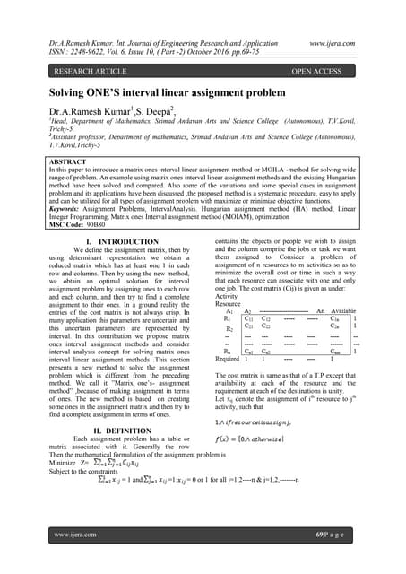 Application of matrices in real life | PDF