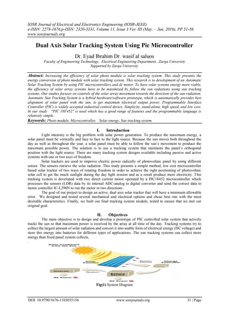 A Seminar Project Report ARDUINO BASED SOLAR TRACKING SYSTEM | PDF