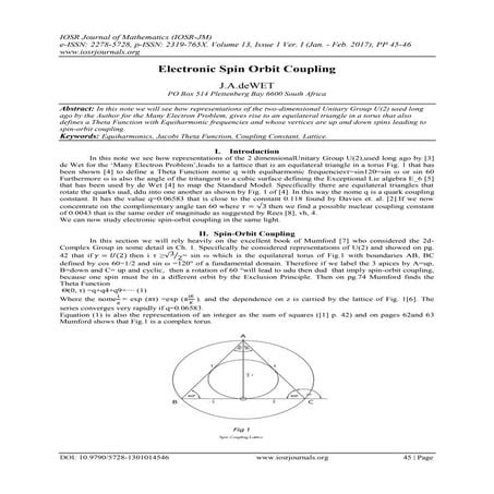 Electronic Spin Orbit Coupling | PDF
