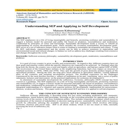 Understanding SEP and Applying to Self Development | PDF