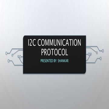 I2 C Communication Protocol Pptx Computer Peripherals Computing
