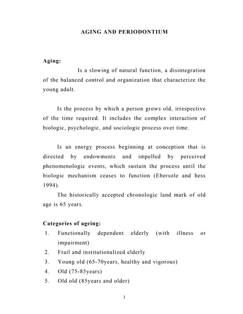 Theories of aging | PPTX