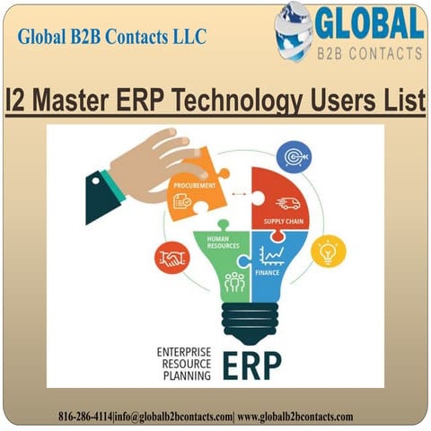 I2 master erp technology users list | PPTX