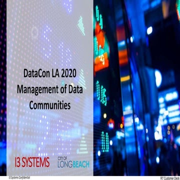 Management of Data Communities | PPTX