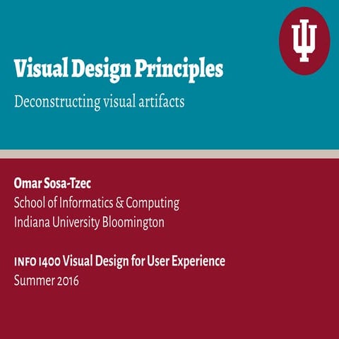 Introduction to Visual Design for User Experience | PPT