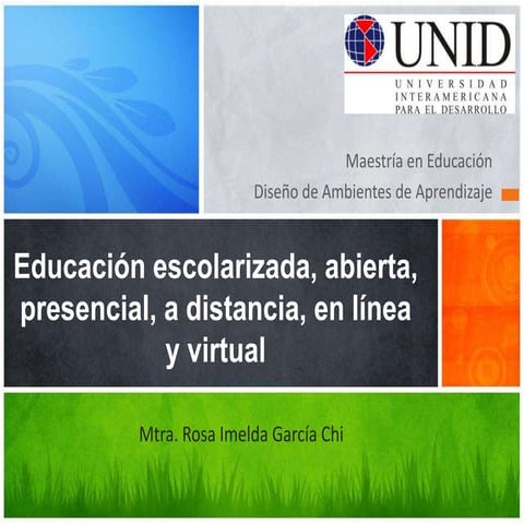I4 educación escolarizada | PPTX