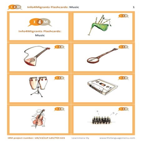 I4M flashcards: music | PDF | Music | Entertainment