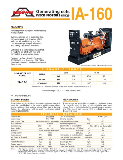 Diesel Generators and Diesel Generating Set Company UAE, Dubai | PDF