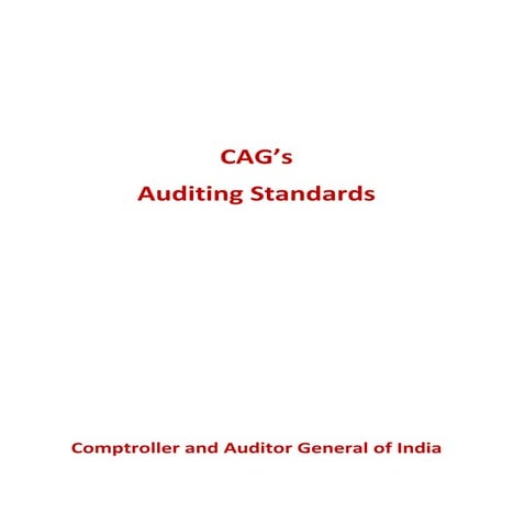 CAG’s Auditing Standards 2017 | PDF
