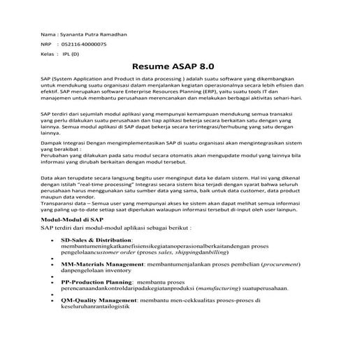 Materi SAP | PPT