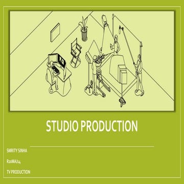 STUDIO PRODUCTION/ TELEVISION PRODUCTION | PPTX