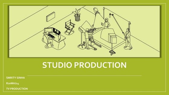 Tv studio and editing suite - Broadcast | PPT