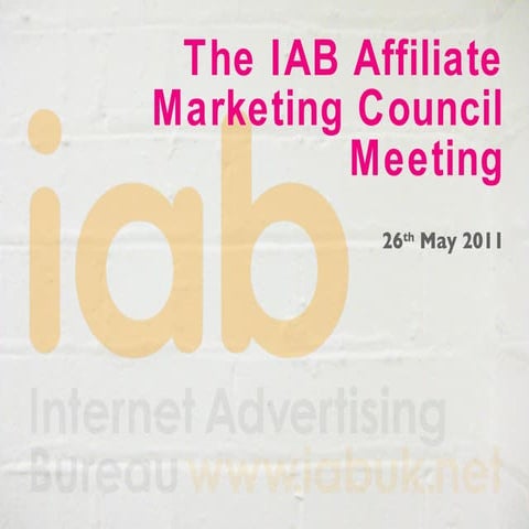 IAB AMC Presentation May 2011 | PPT