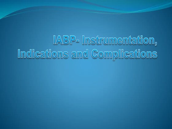 IABP | PPT